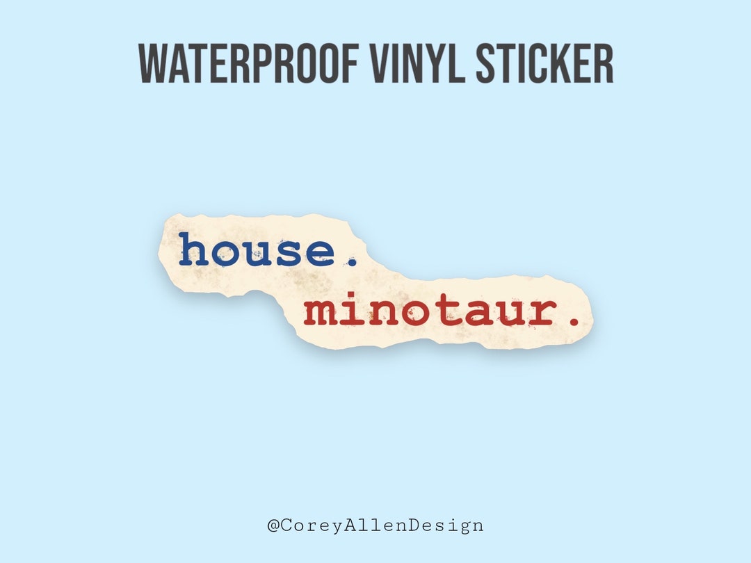 House Minotaur Waterproof Vinyl Sticker | House of Leaves Sticker ...