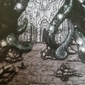 Lovecraftian Monolith 11x14 Inch Colored PRINT, Cthulhu, Dagon ...