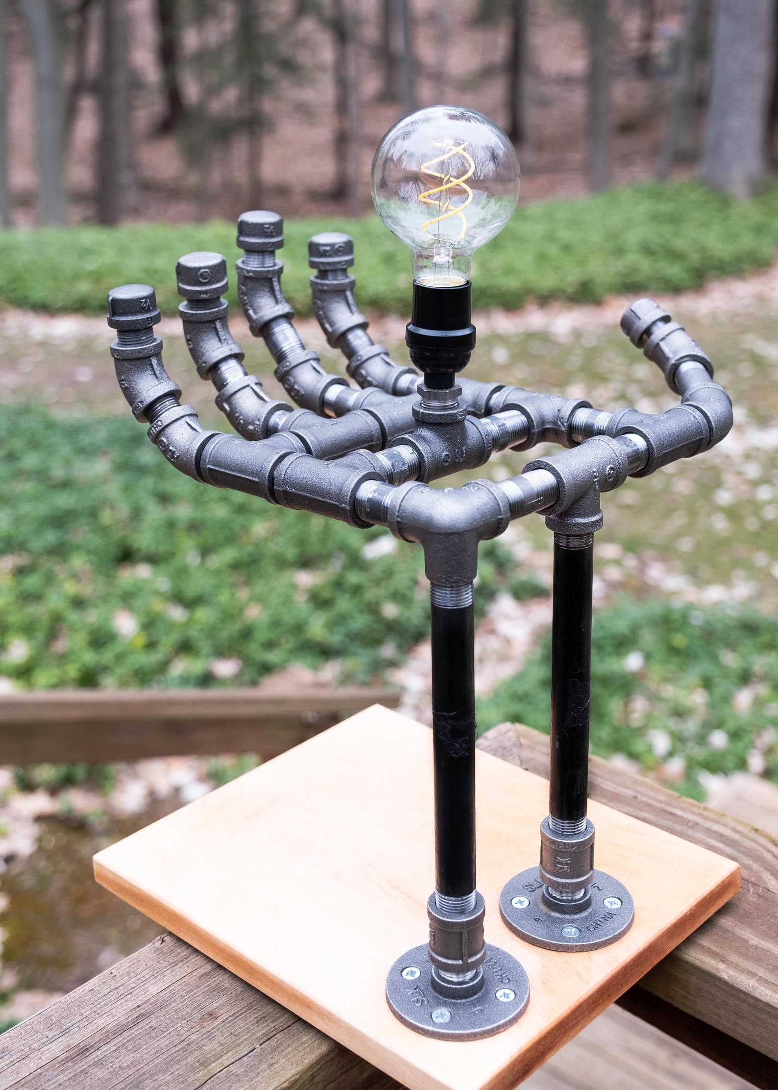 Hand Pipe Lamp - Etsy