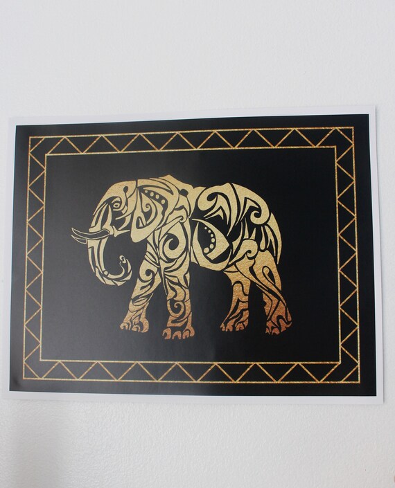 Aztec Elephant Pattern