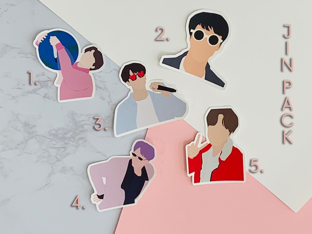 BTS Jin Sticker Waterproof - Etsy