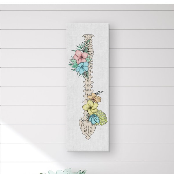 Spine Flower Art - Etsy
