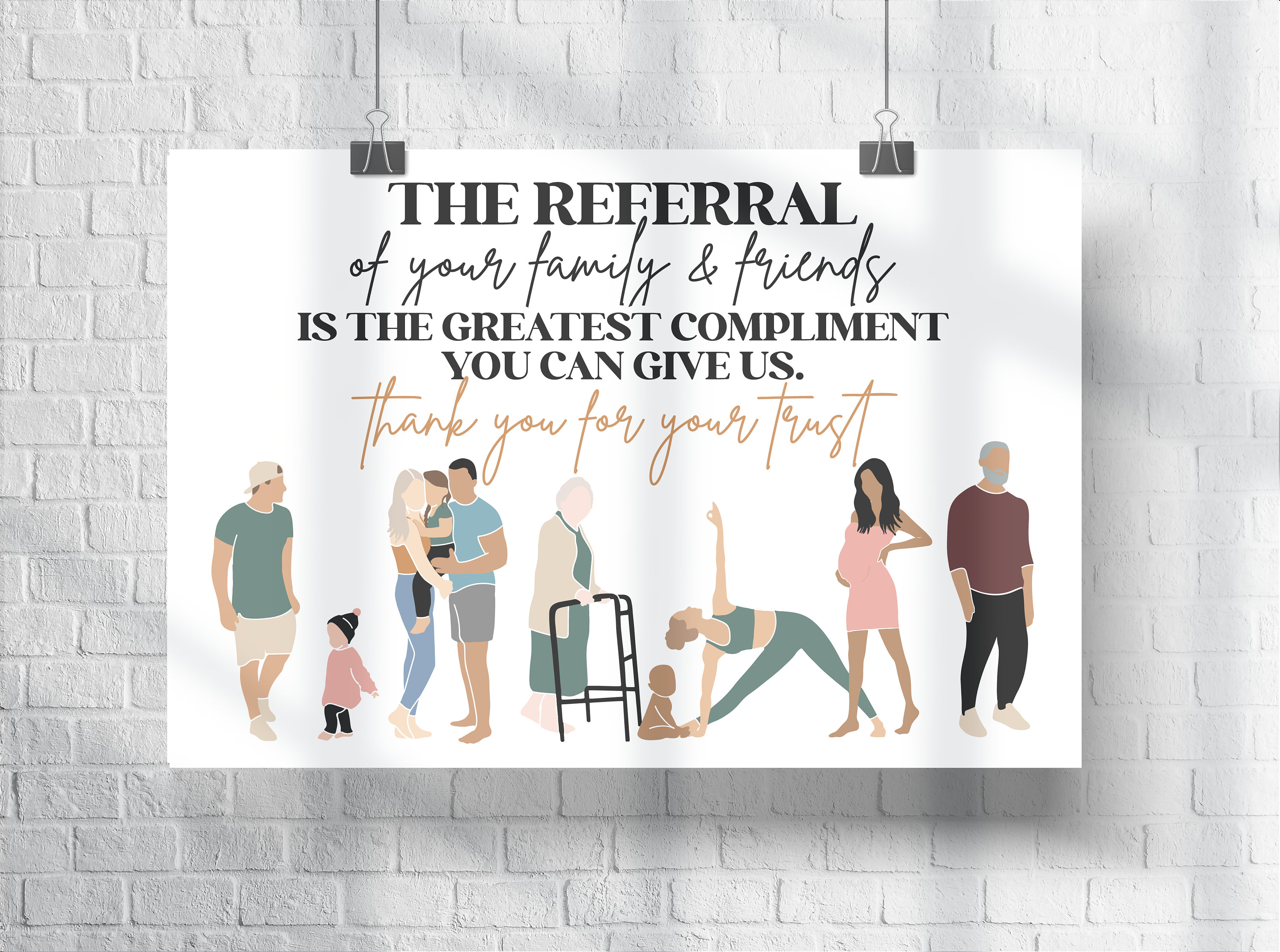 Referral Poster | Chiro Poster | Chiropractic Poster | Physiotherapy ...