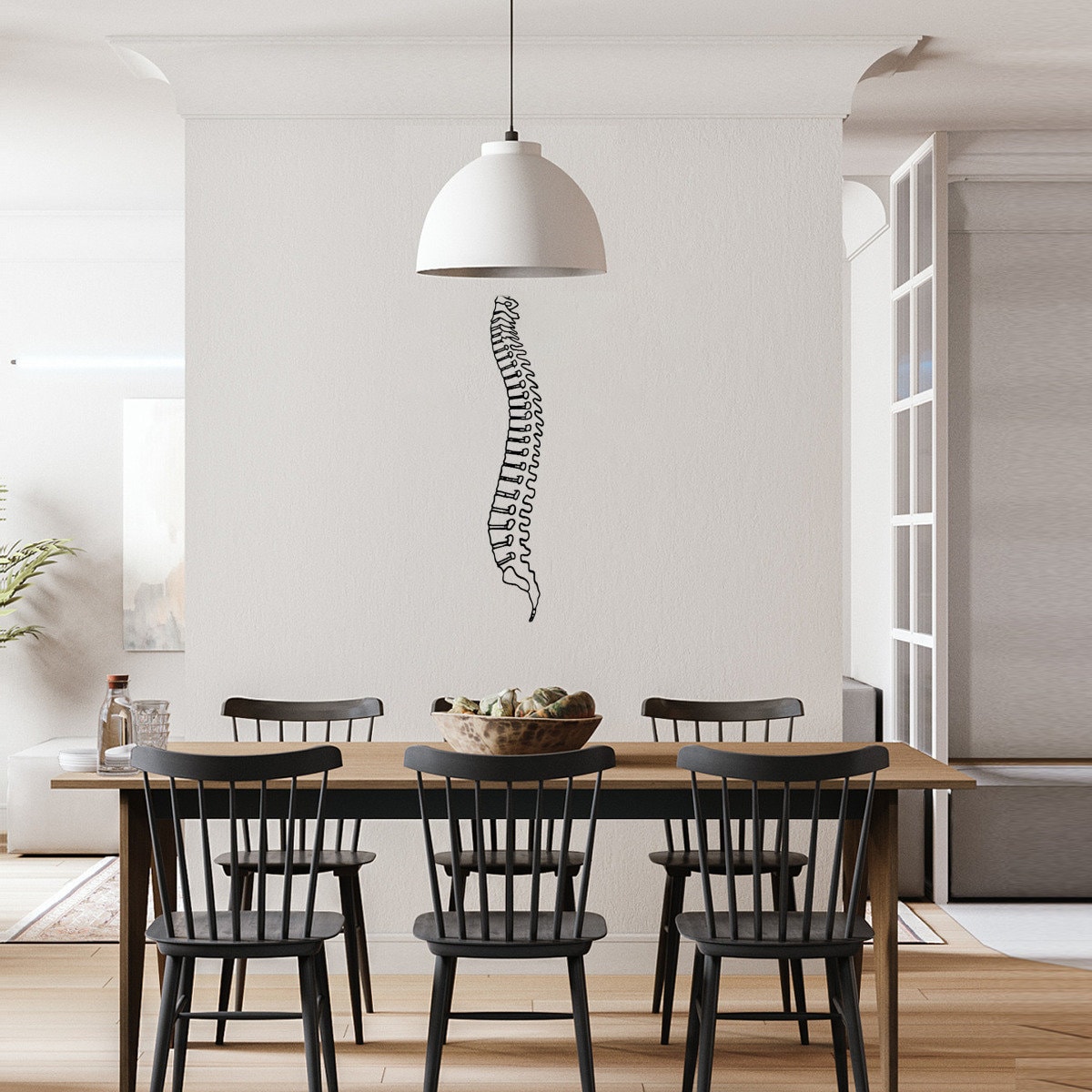 Spine Wall Art | Metal Wall Art Drawing | Chiropractic Wall Art | Spine ...