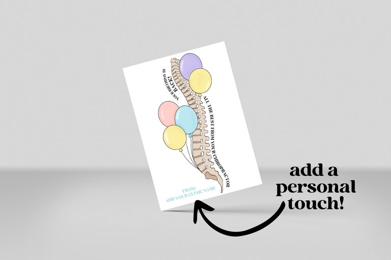 Birthday Chiropractic Postcard | Chiropractic Mailer | Chiropractic ...