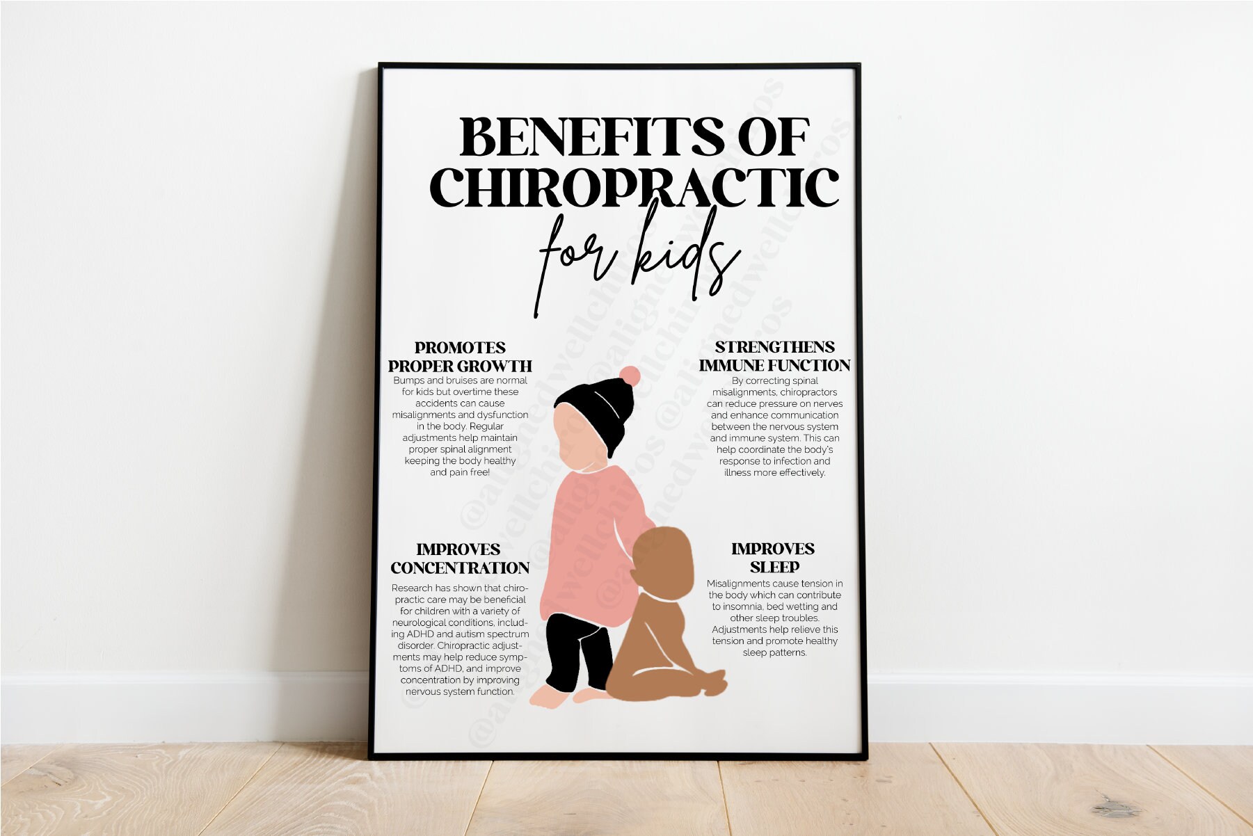 Benefits of Chiropractic for Kids | Chiropractic Wall Art ...