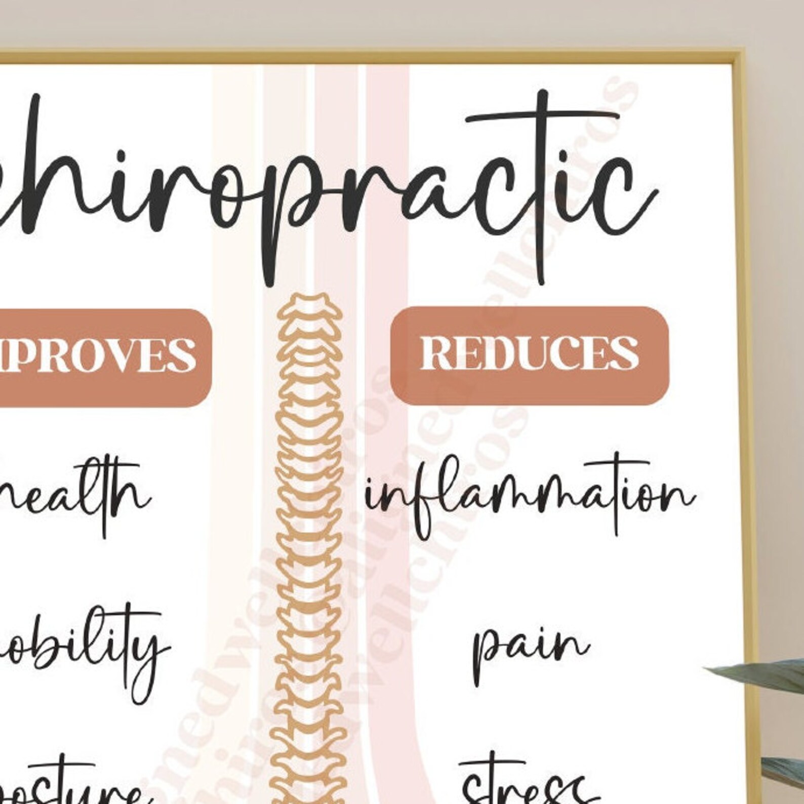 Chiropractic Improves | Educational Chiropractic Poster - Etsy
