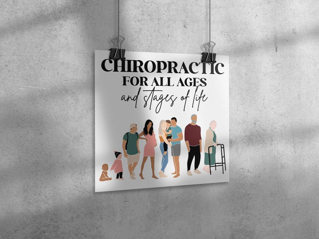 Chiropractic for All Ages | Square Poster | Chiropractic Poster - Etsy