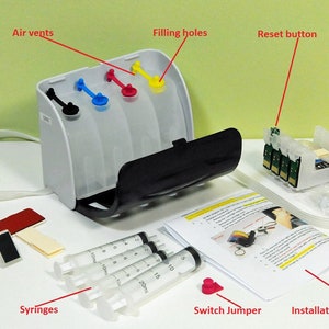 CISS WF7520 7510 7010 Inkxpro V Series Continuous Ink System for EPSON ...