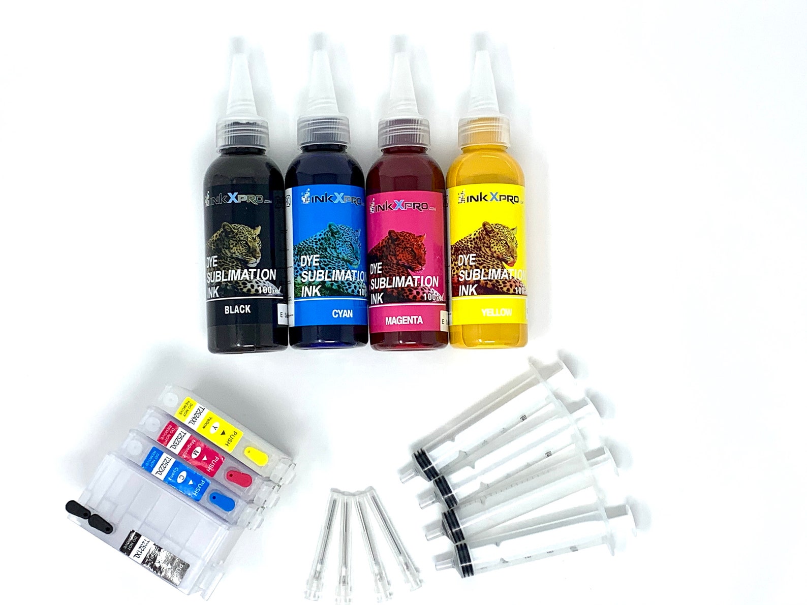 INKXPRO T252 Sublimation Ink Cartridge Refillable Kit for Epson ...