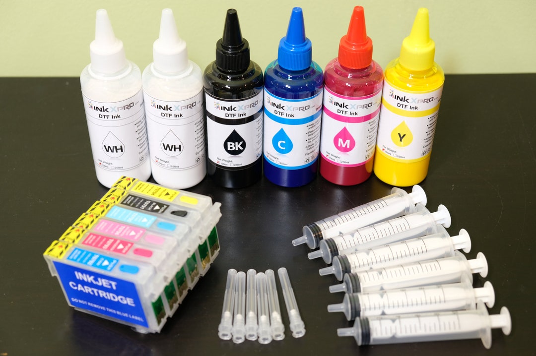 INKXPRO DTF Ink Direct to Film 6x100ml Ink With T79 Refillable ...