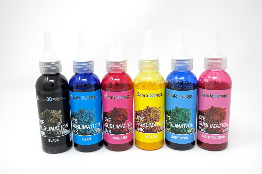 INKXPRO Sublimation Ink Uv/water Resistant 6x100ml for Epson Artisan ...