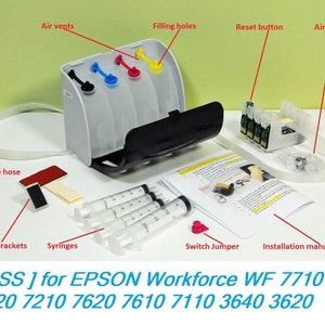 Inkxpro V Series Continuous Ink System [ CISS ] for EPSON Workforce WF ...