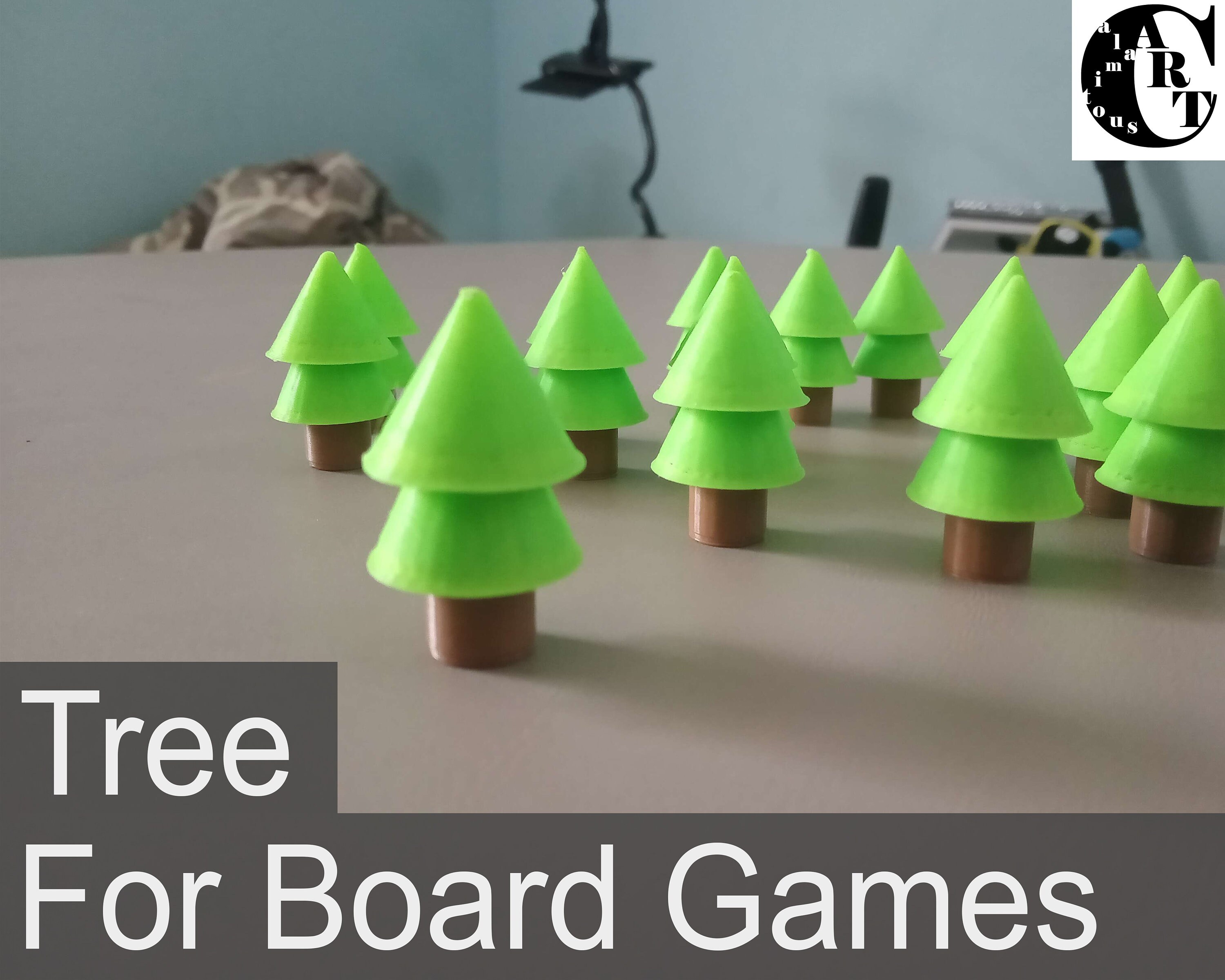 3D Printed Tree Wood Resource for Board Games - Etsy