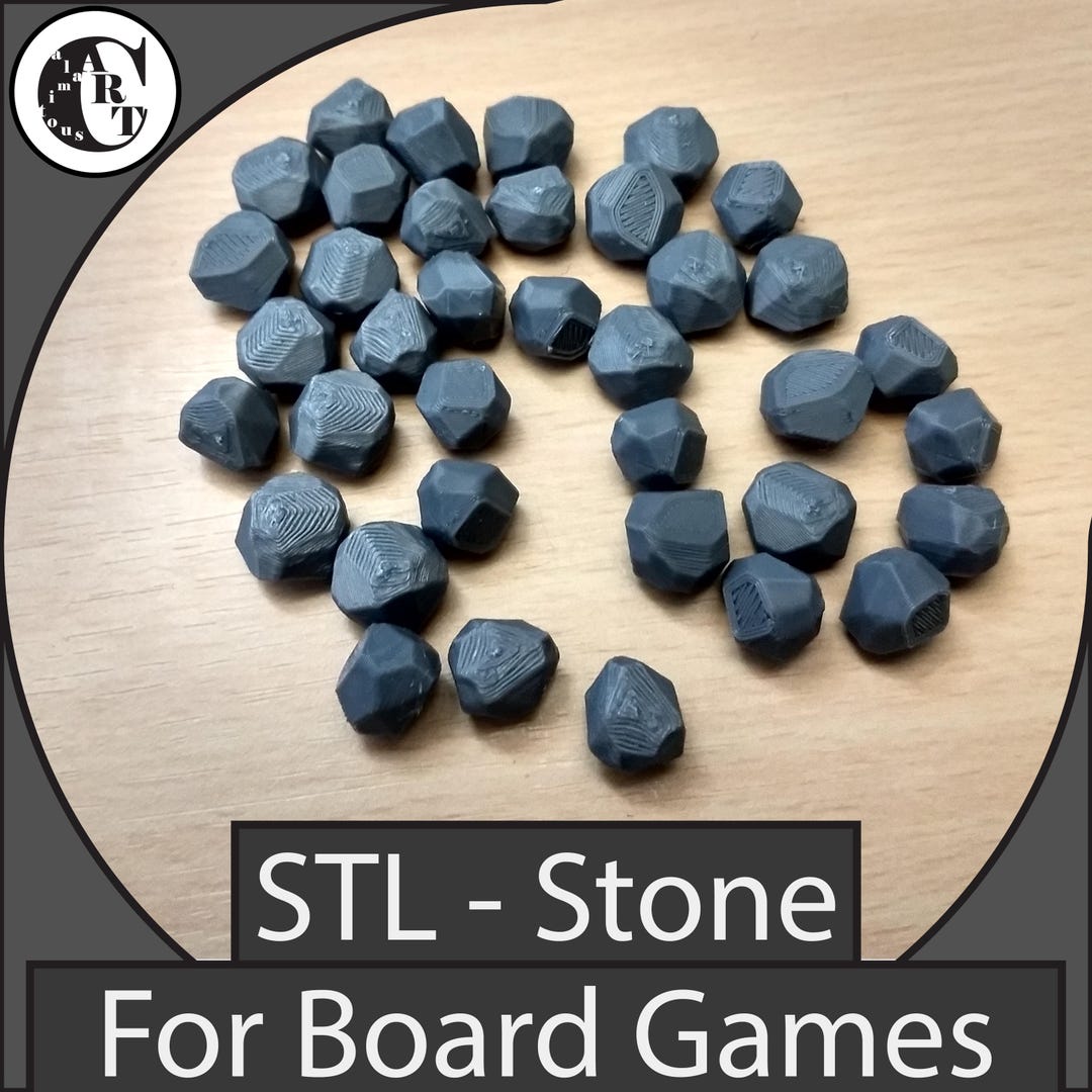 STL File "stone" for Board Games - Gold - Copper - Coal - Etsy