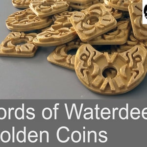 Lords of Waterdeep Golden Medieval Coins Token Upgrade Accessory - Etsy