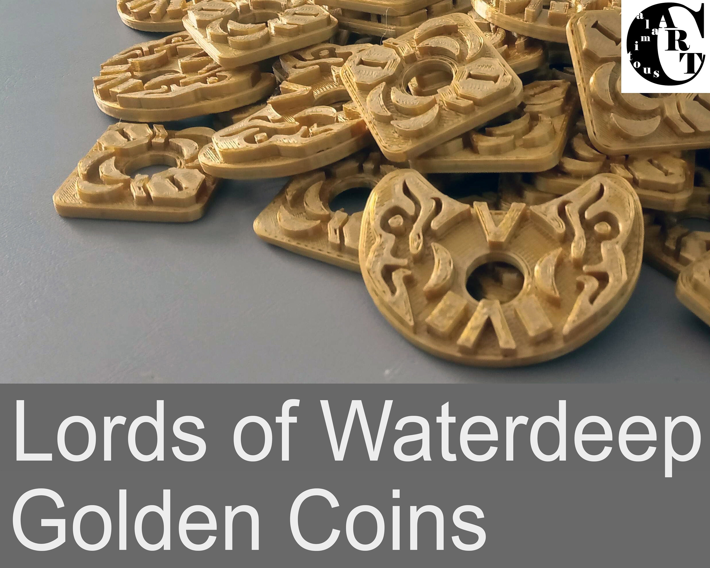 Lords of Waterdeep Golden Medieval Coins Token Upgrade Accessory - Etsy