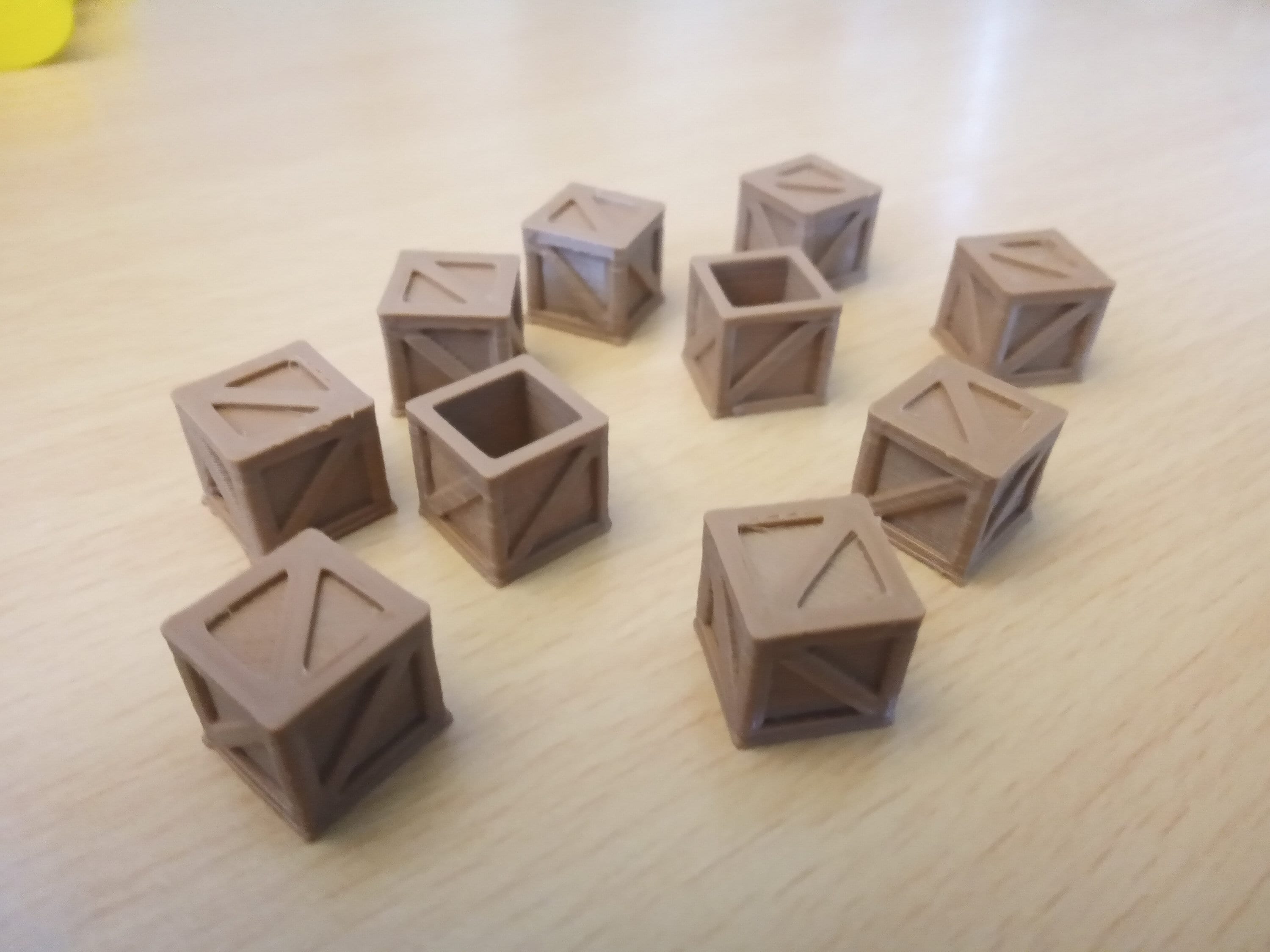 Crate Tokens - "wood" or "metal" - for Board and Tabletop Games 3D ...