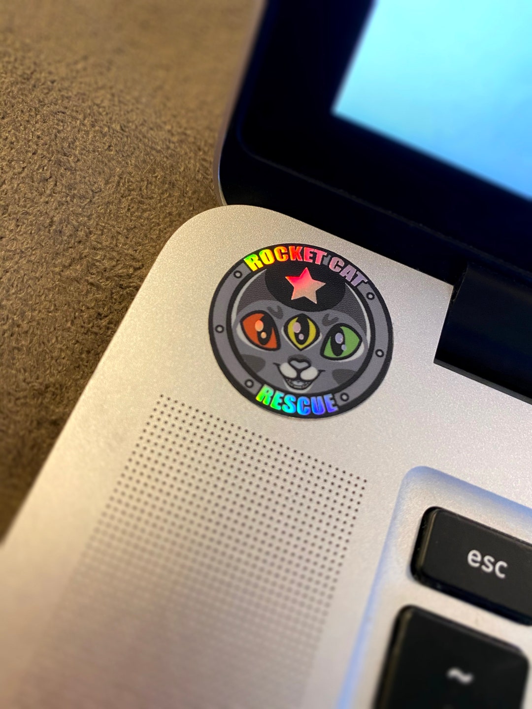 1" Holographic Signal Porthole Logo Vinyl Sticker - Etsy