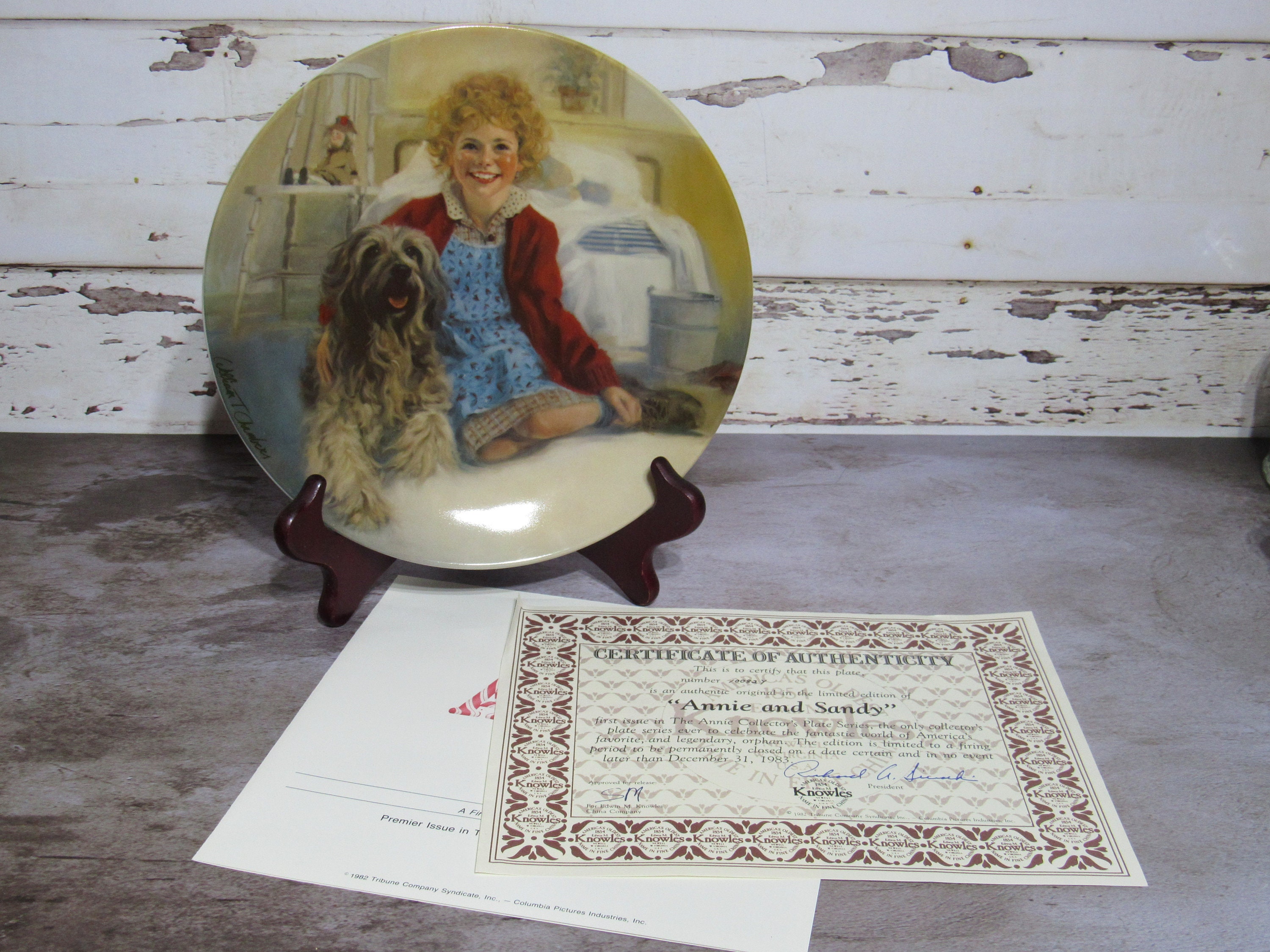 1980s annie and Sandy Collectable Plate by Knowles - Etsy