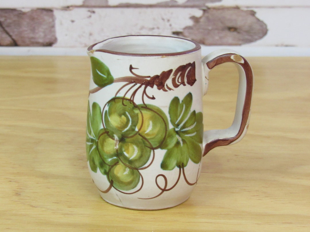 Vintage Holt Howard HH Italy Hand Painted Pottery Small Pitcher ...