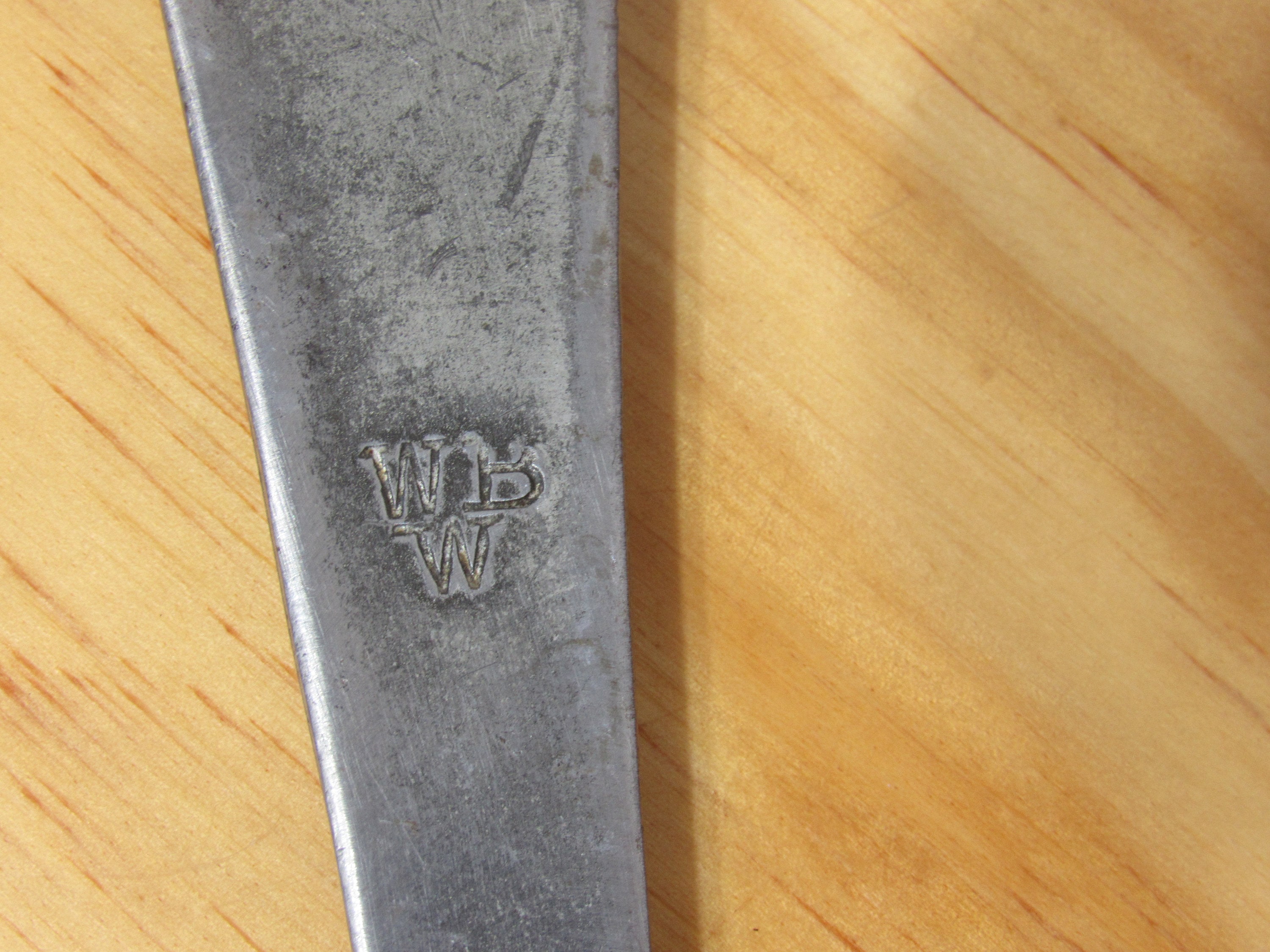 19th Century Walco WBW Primitive Steel Kitchen Serving Spoon Large 17 ...