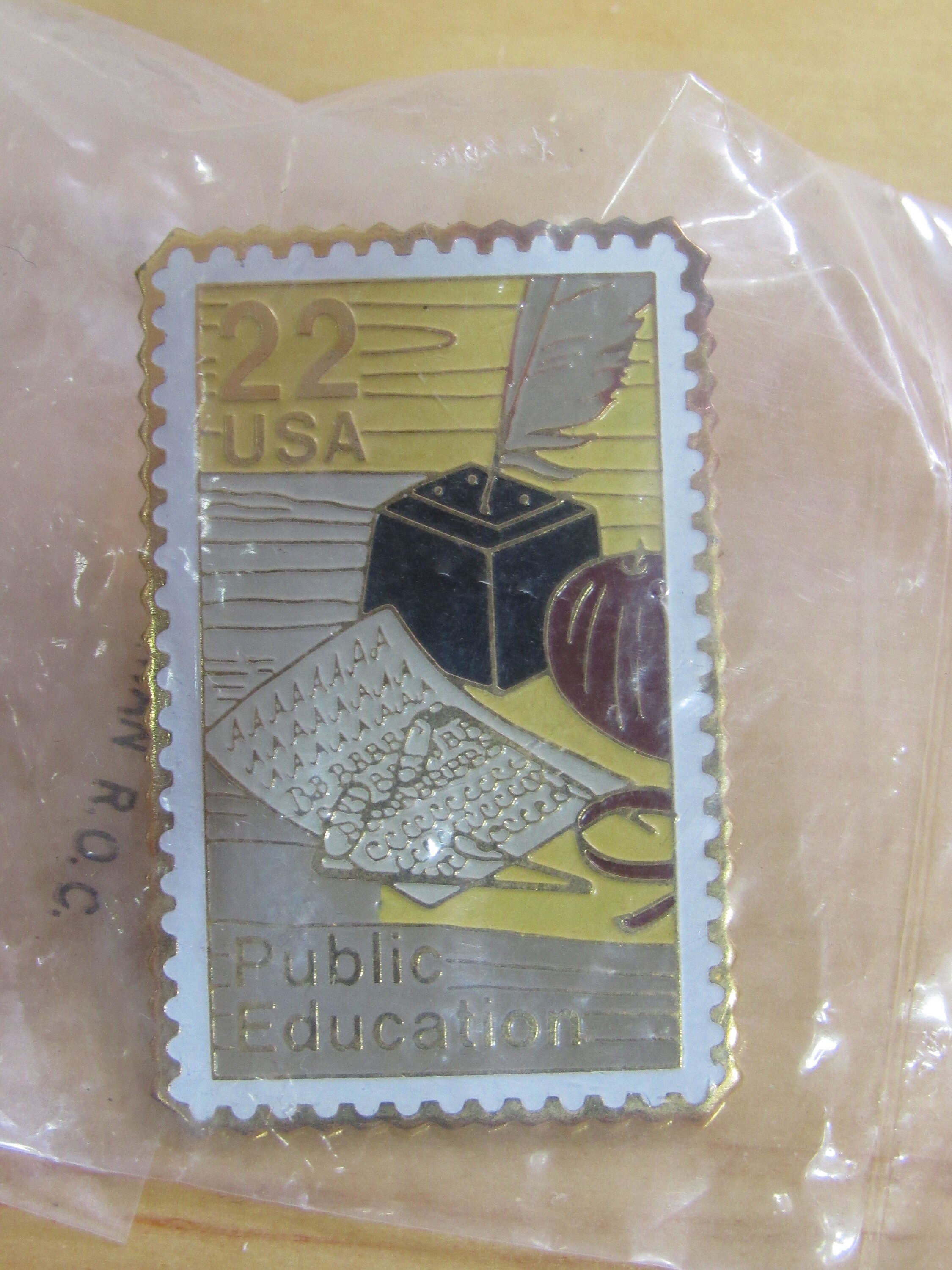 1980s Enamel Postage Stamp Pin Lot 14 Vintage USPS Honor Pins: Teachers ...