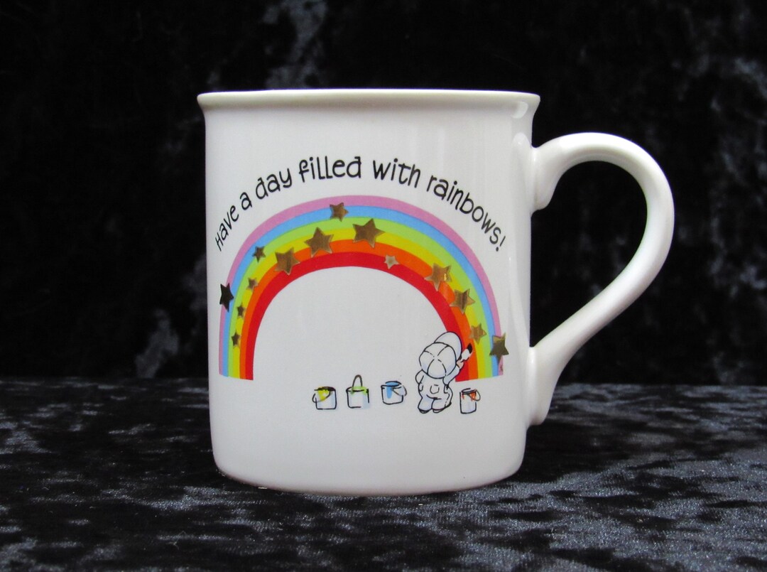 1983 Hallmark Mug Mates Coffee Cup W Handle - "have a Day Filled With ...