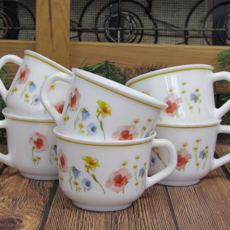 Arcopal Tea Cups - Etsy