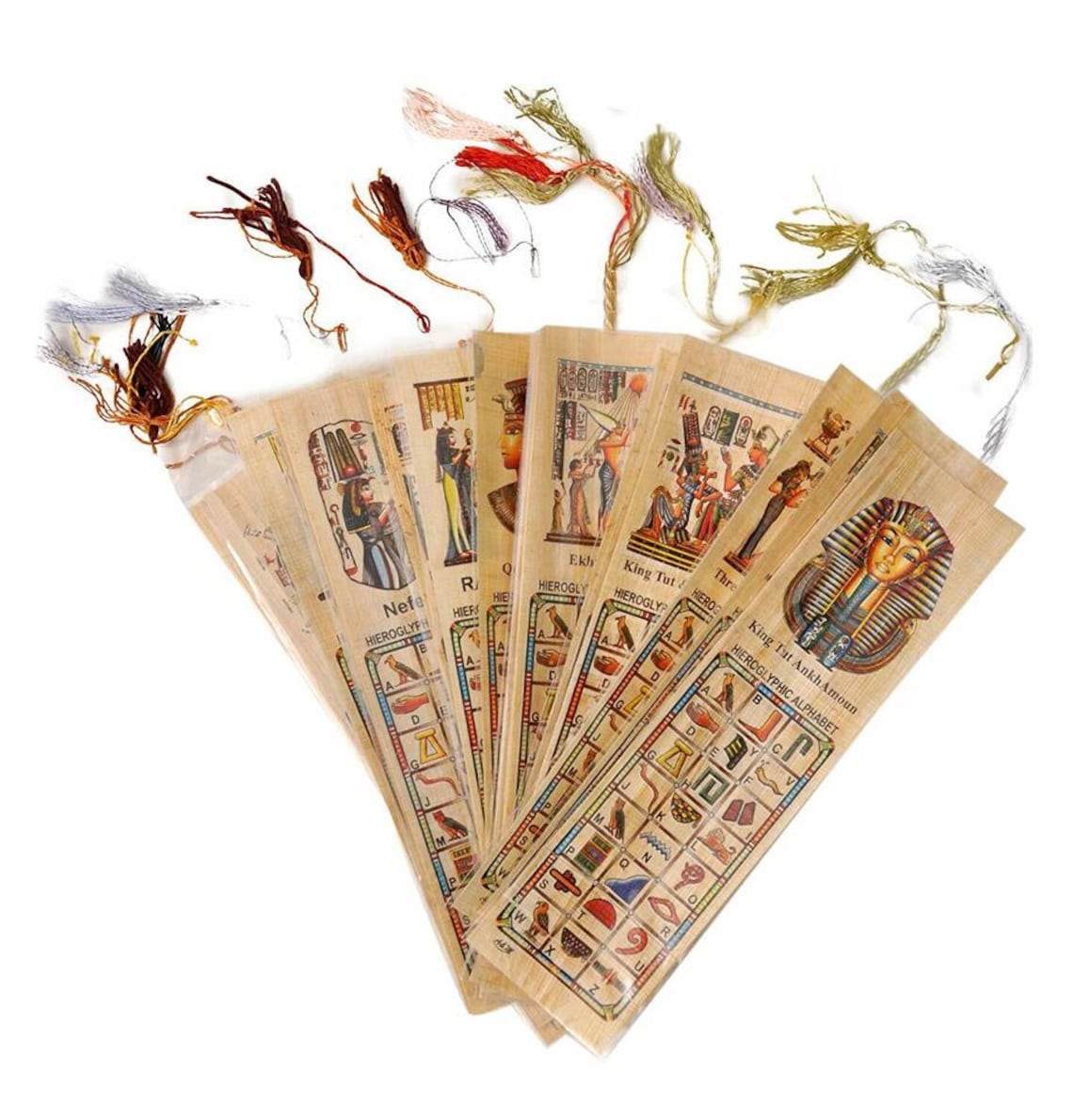 New Assorted Egyptian Papyrus Bookmarks by Kemet Art - Etsy