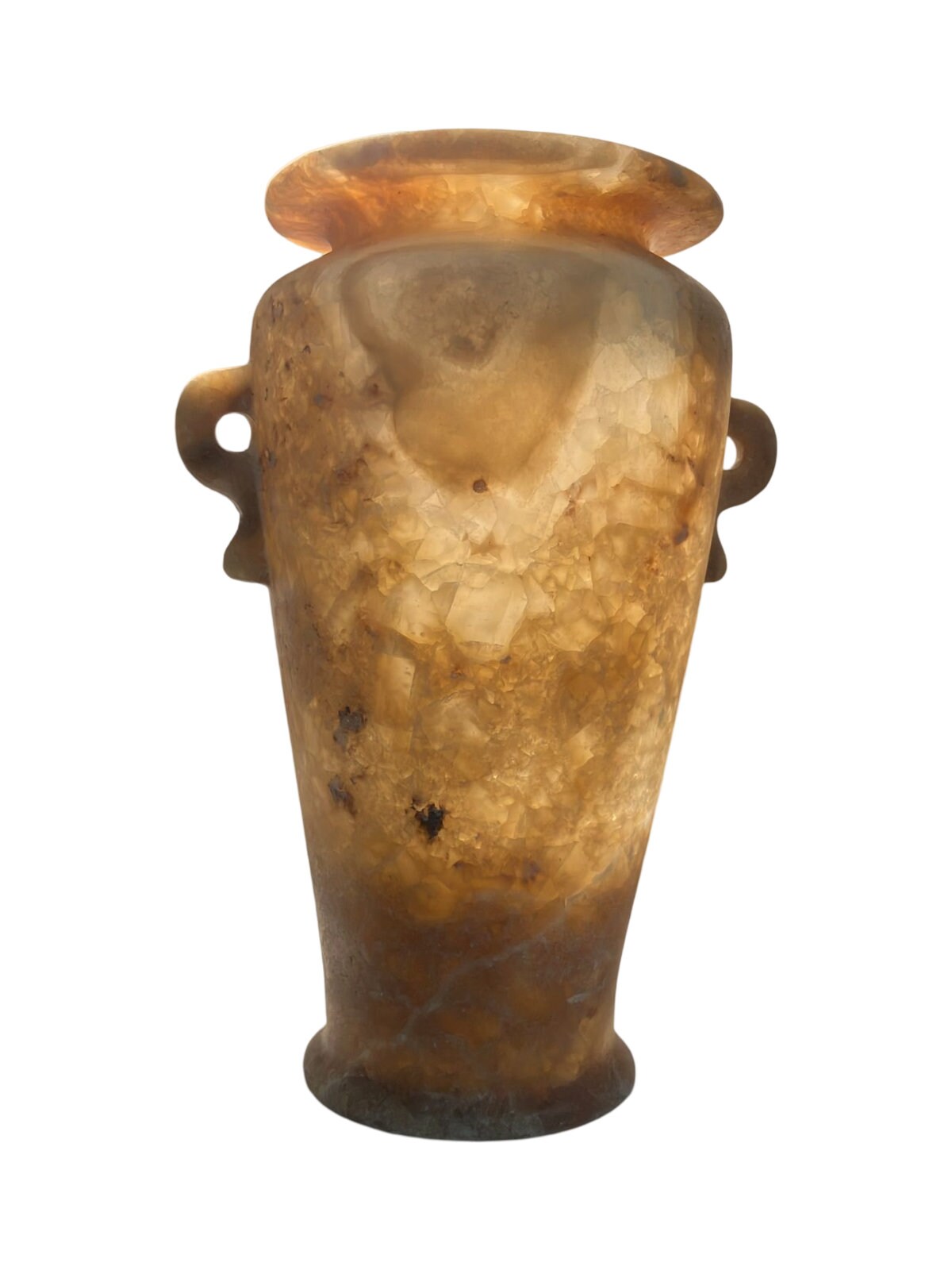 Hand Carved Alabaster Egyptian Museum Replica Vase 14 X 9 - Etsy