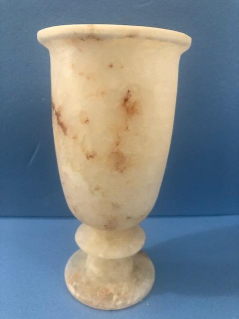 Egyptian Museum Replica Hand Carved Alabaster Cup 10 X 5.5 Inches - Etsy