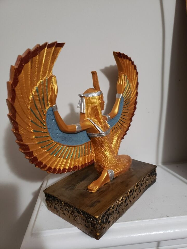 New Handmade Museum Replica Egyptian Isis Statue (11x11 Inches) - Etsy