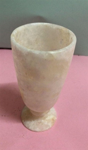 Beautiful Egyptian Museum Replica Alabaster Lotus Cup (10 X 5.5inches ...