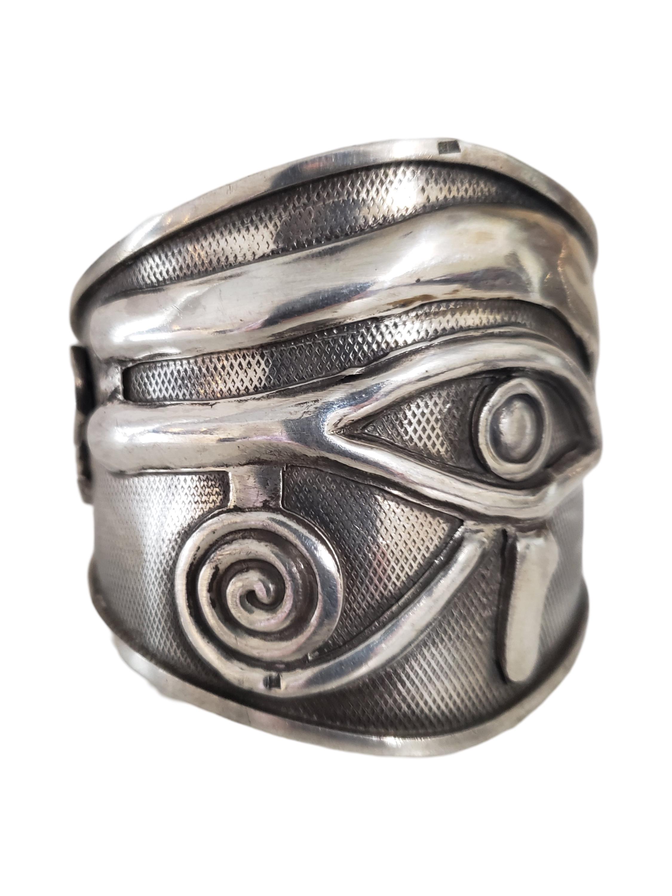 Kemet Art Egyptian Jewelry Sterling Silver 925 Eye of Horus & Ankh ...