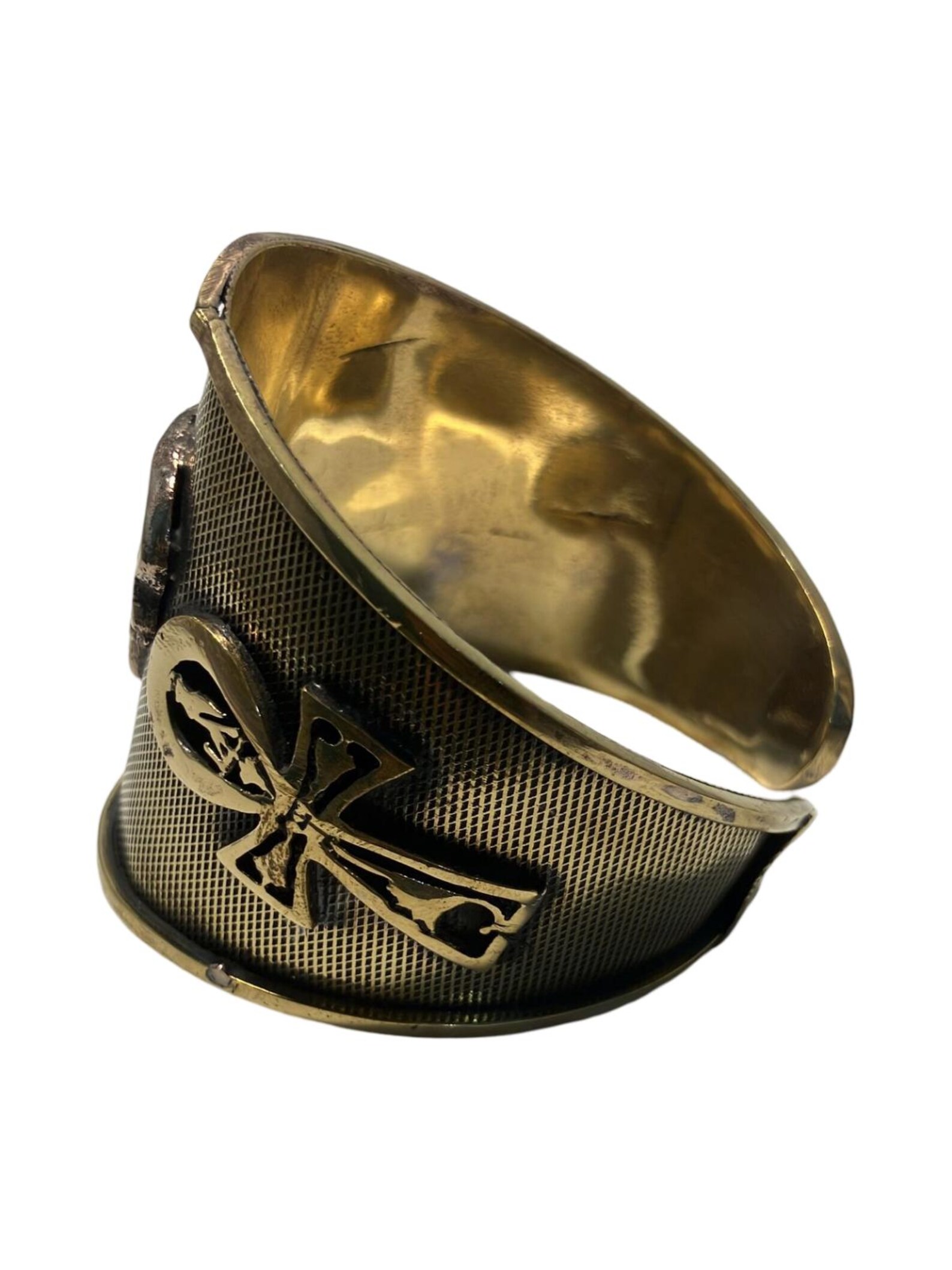 Kemet Art Egyptian Pyramids Bronze Bangle Adjustable 8 Inches - Etsy