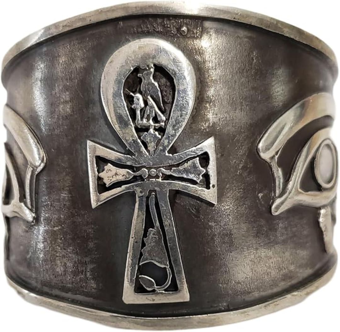 Kemet Art Egyptian Jewelry Sterling Silver 925 Eye of Horus Ankh ...
