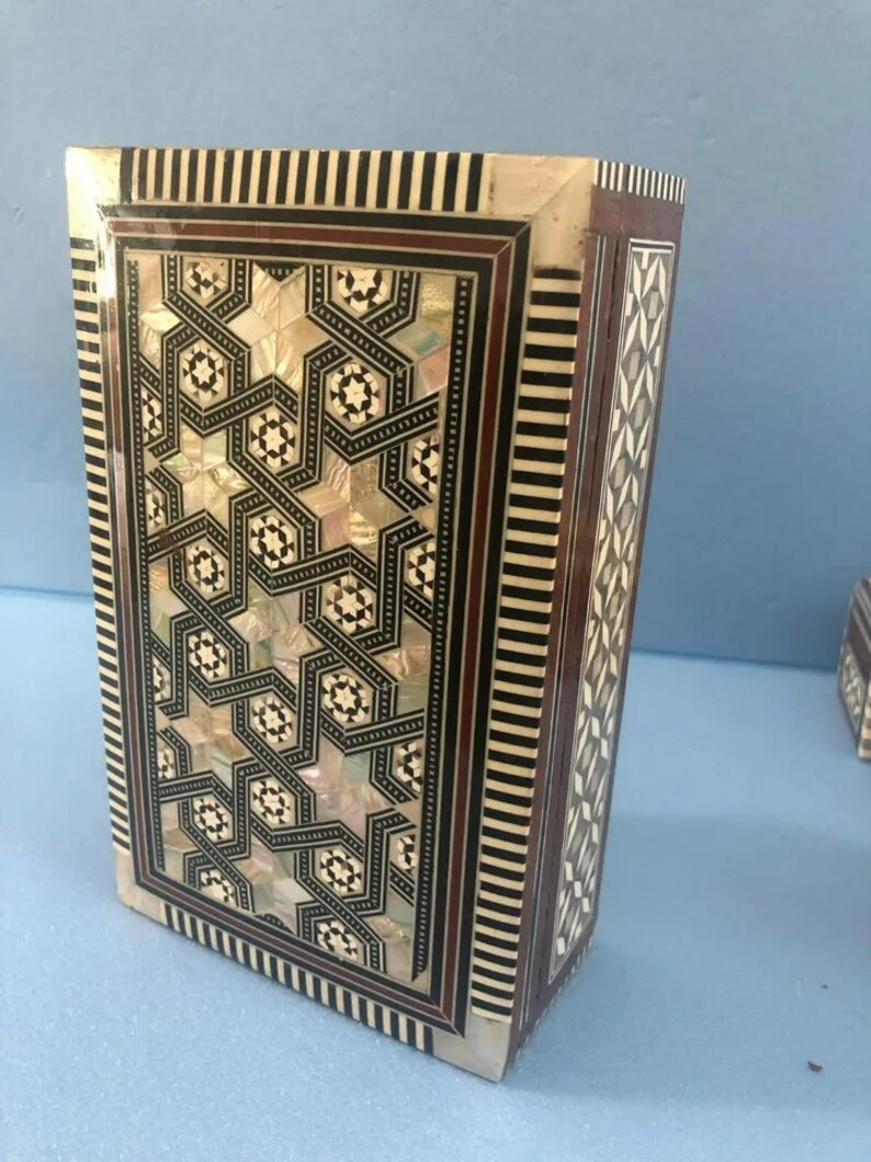 Egyptian Set of Four Mother of Pearl Jewlery Boxes High Quality With ...