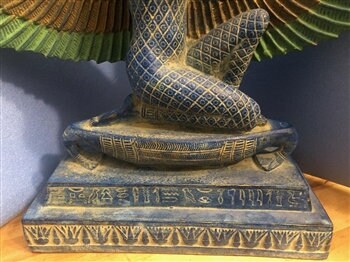 Large New Handmade Museum Replica Egyptian Isis Statue (15x13 Inches ...