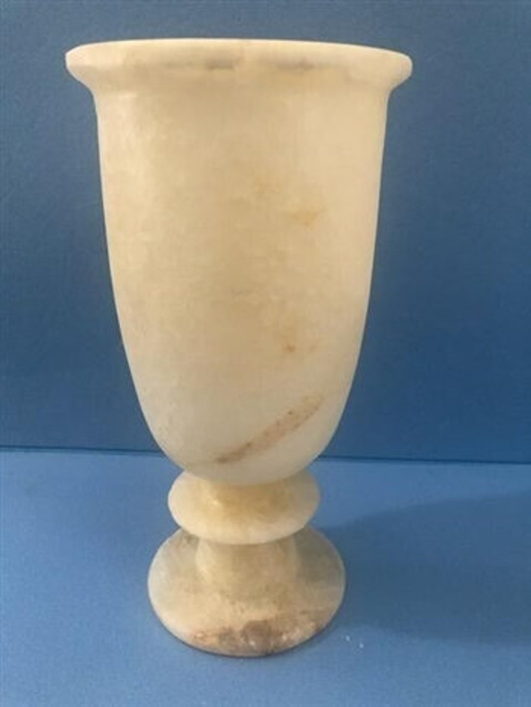 Egyptian Museum Replica Hand Carved Alabaster Cup 10 X 5.5 Inches - Etsy