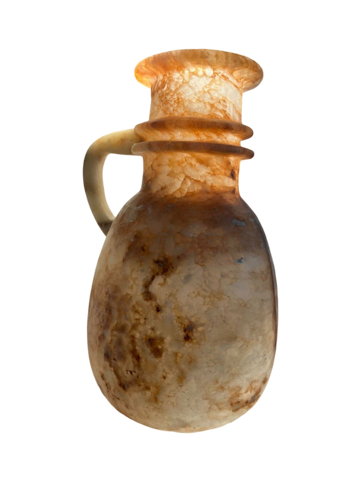 Hand Carved Alabaster Egyptian Museum Replica Vase 14 X 9 - Etsy