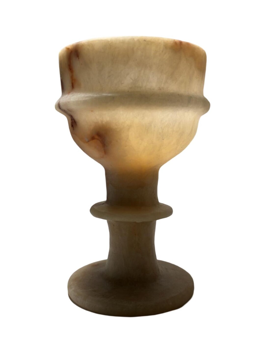 Museum Replica Beautiful Egyptian Hand Carved Alabaster Cup (4 X ...