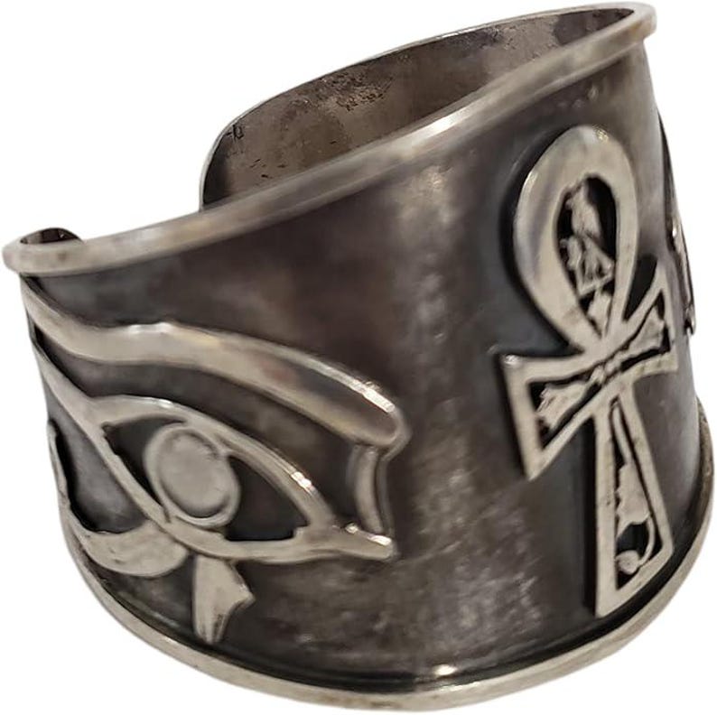 Kemet Art Egyptian Jewelry Sterling Silver 925 Eye of Horus Ankh ...