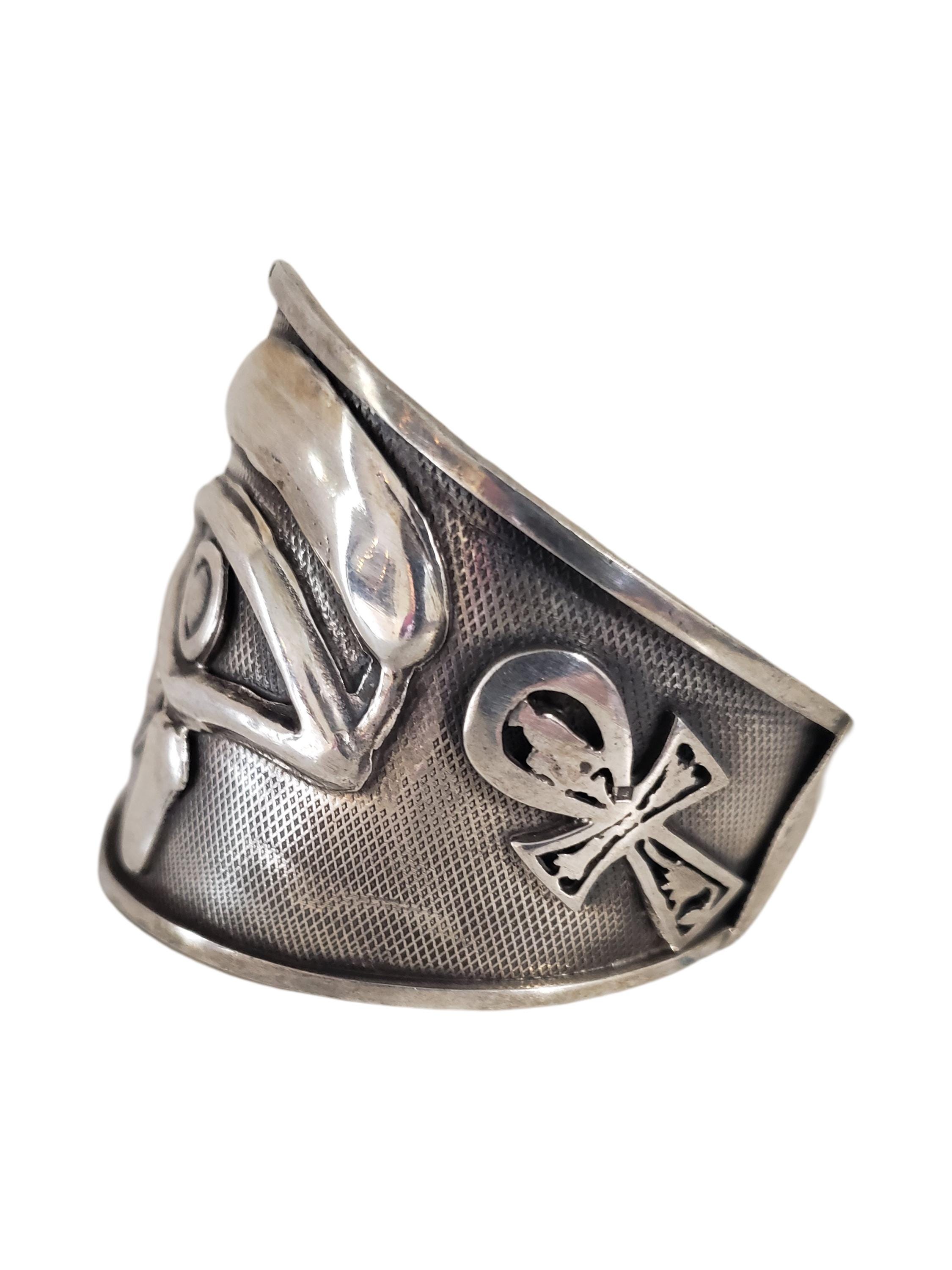 Kemet Art Egyptian Jewelry Sterling Silver 925 Eye of Horus & Ankh ...