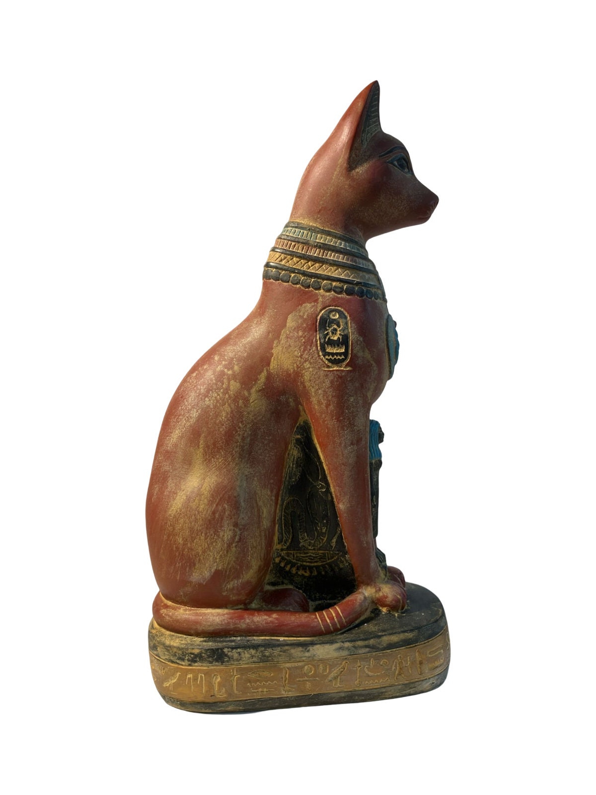 New Egyptian Cat Bastet Statue Museum Replica 12 Inches High X 6 Inches ...
