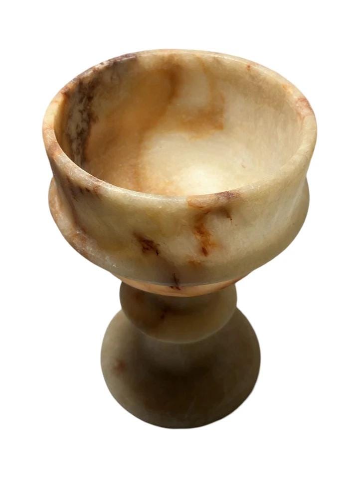 Egyptian Museum Replica Hand Carved Alabaster Cup 8 X 5 Inches - Etsy