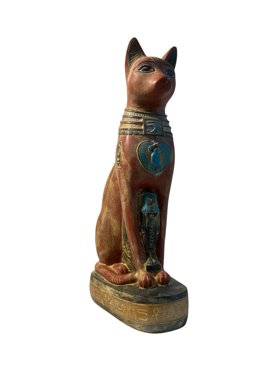 New Egyptian Cat Bastet Statue Museum Replica 12 Inches High X 6 Inches ...