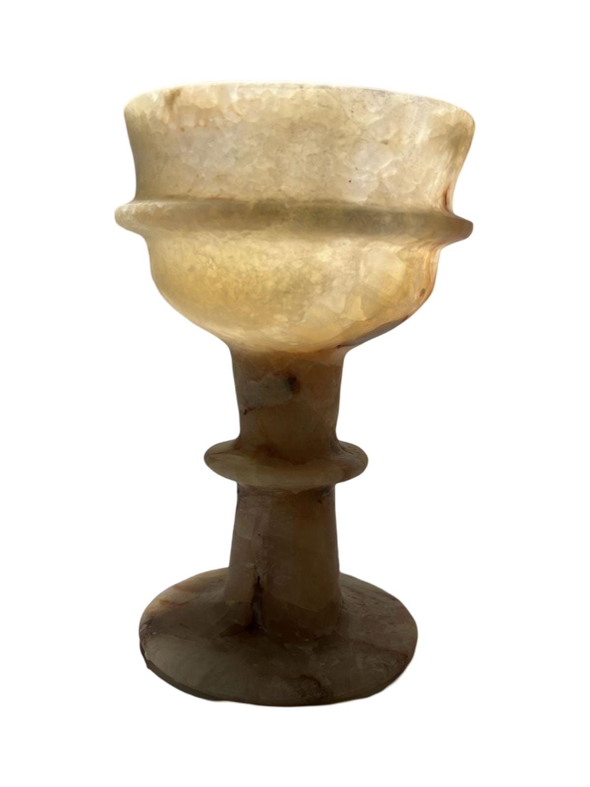 Museum Replica Beautiful Egyptian Hand Carved Alabaster Cup (4 X ...