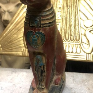 New Egyptian Cat Bastet Statue Museum Replica 12 Inches High X 6 Inches ...