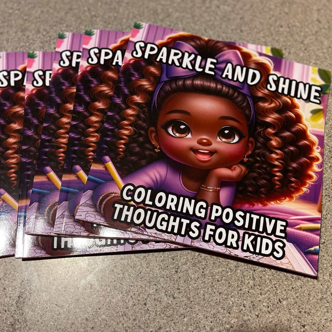 Empowered & Beautiful: A Coloring Book of Affirmations for Young Black ...